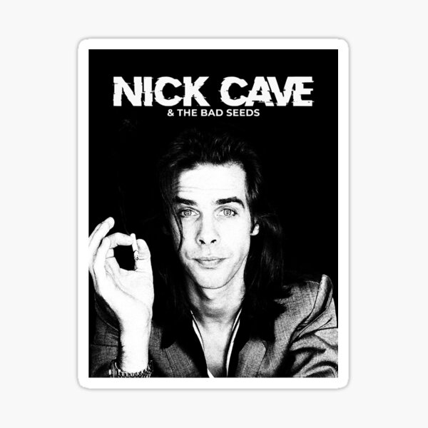 "Nick Cave" Sticker for Sale by arivasrobbins | Redbubble