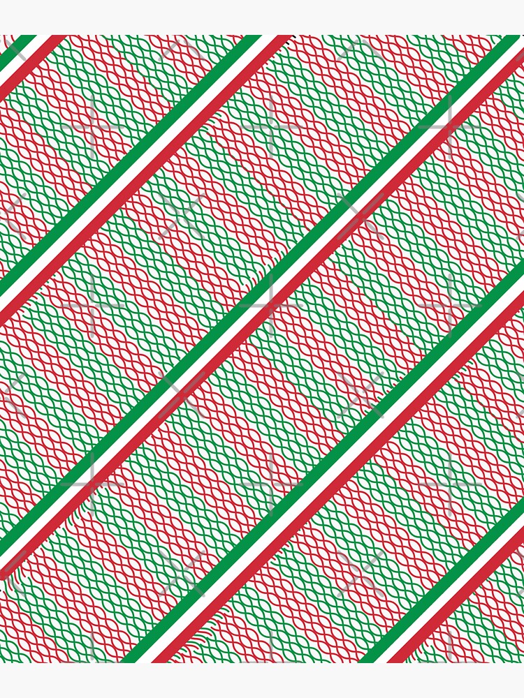 "Italy Colours Ribbon Pattern" Sticker for Sale by PatternsUp | Redbubble