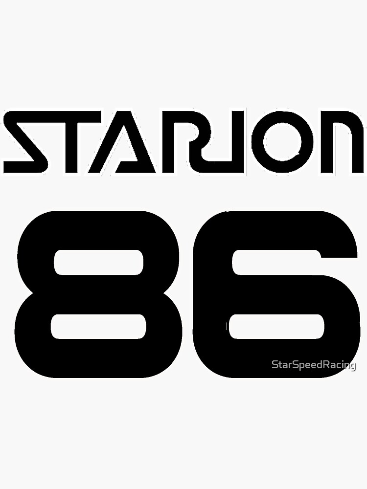 "Starion 86" Sticker for Sale by StarSpeedRacing | Redbubble