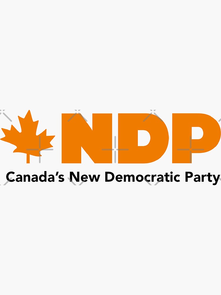 "NDP Canada" Sticker for Sale by DarlingMegski | Redbubble