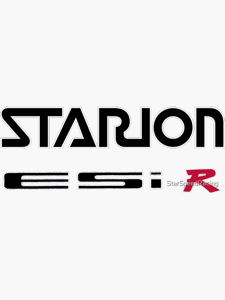 "Starion Logo 1" Sticker for Sale by StarSpeedRacing | Redbubble