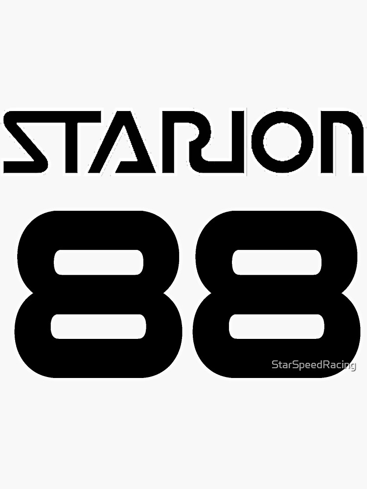 "Starion 88" Sticker for Sale by StarSpeedRacing | Redbubble