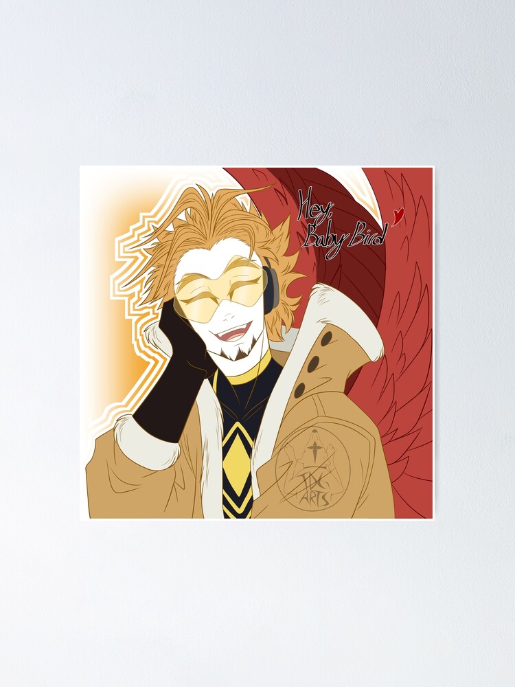 Póster «BNHA / MHA Keigo Takami Hawks - Hey Baby Bird» de tdgarts ...