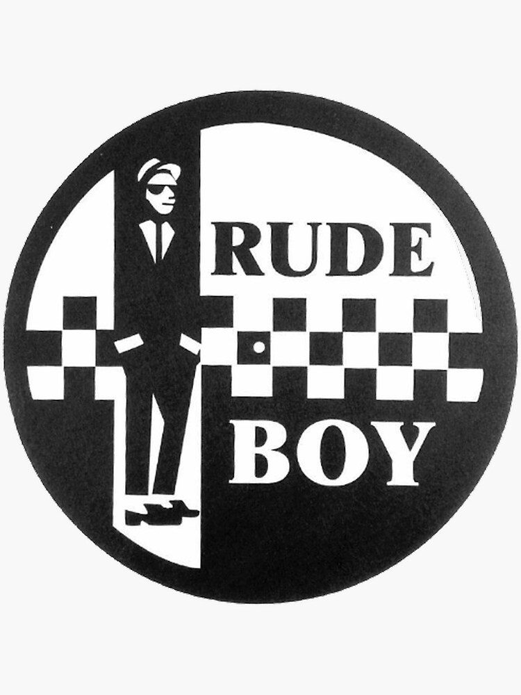 "Ska Rude Boy 1980s British Music London" Sticker for Sale by PhatFeet ...