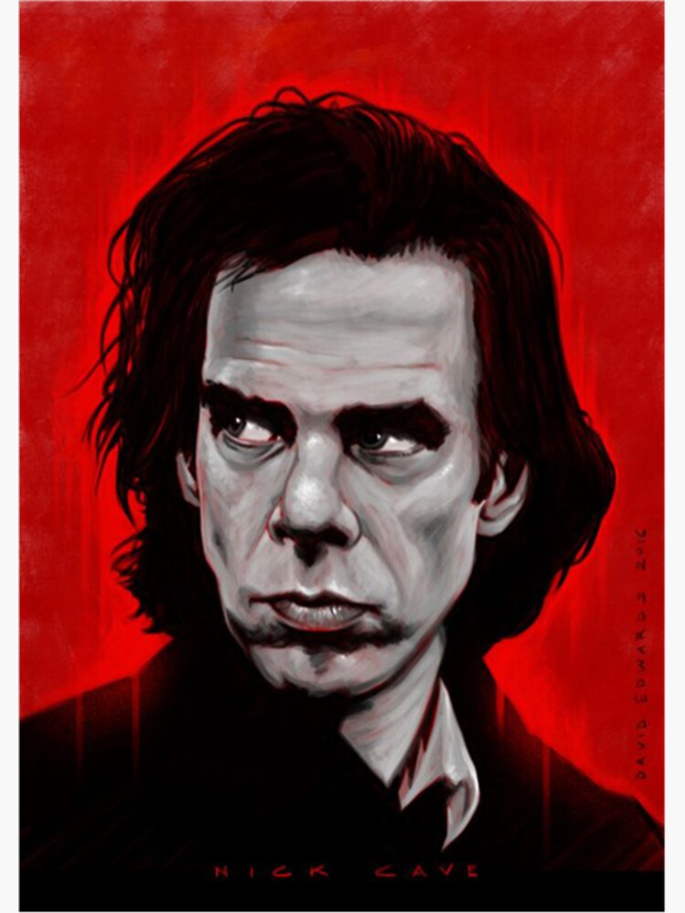"Nick Cave" Sticker for Sale by arivasrobbins | Redbubble