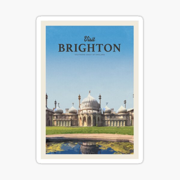 "Visit Brighton " Sticker for Sale by CallumGardiner | Redbubble
