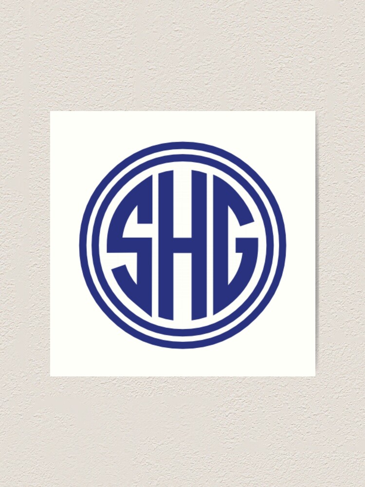 "SHG Monogram" Art Print for Sale by sloanehaley | Redbubble