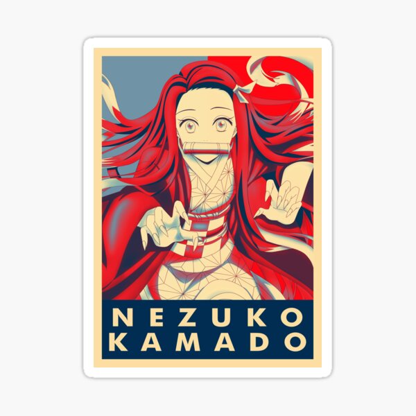 "NEZUKO KAMADO" Sticker by AZURESIEGFRIED | Redbubble