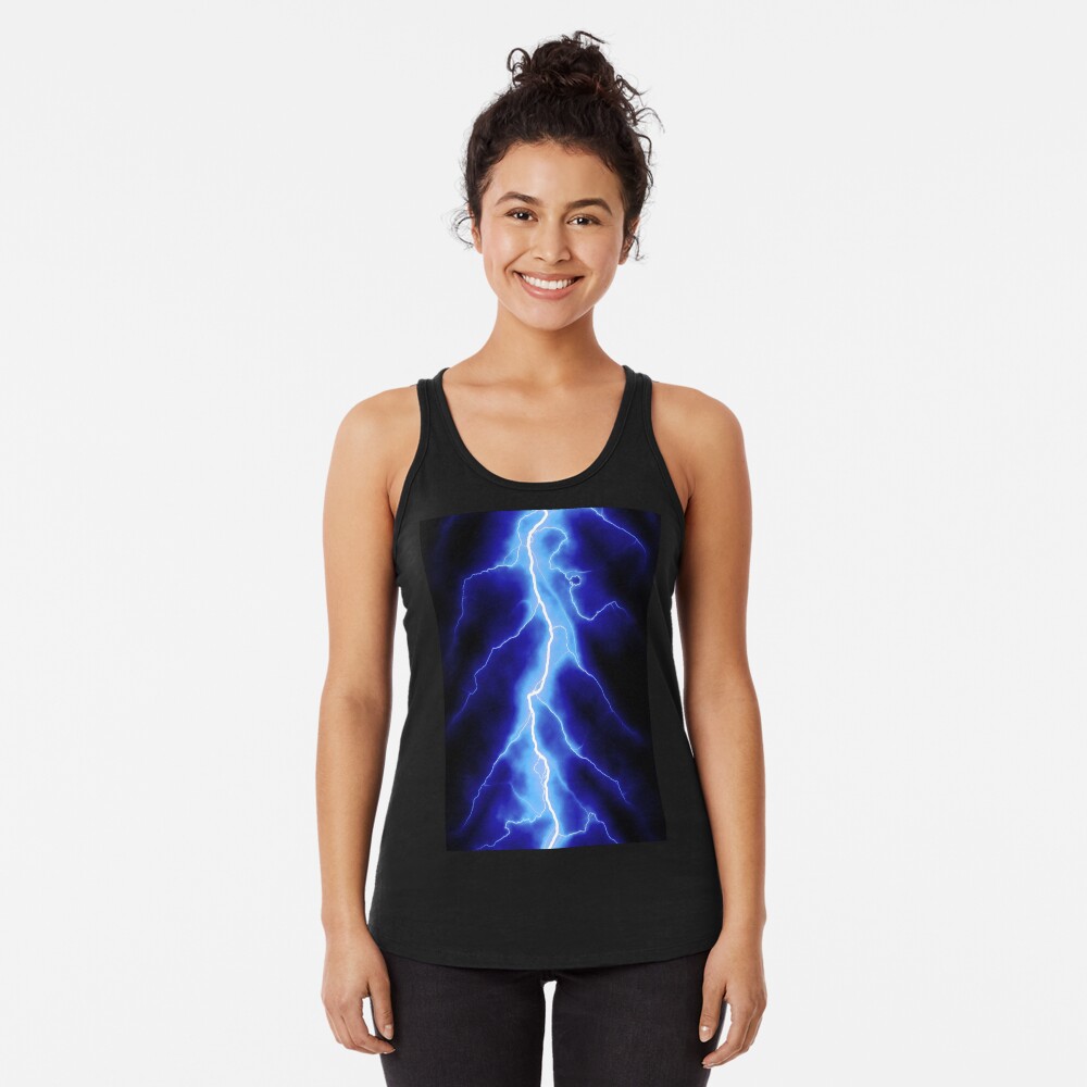 "Blue Lightning" Sticker for Sale by Sybille-Yates | Redbubble