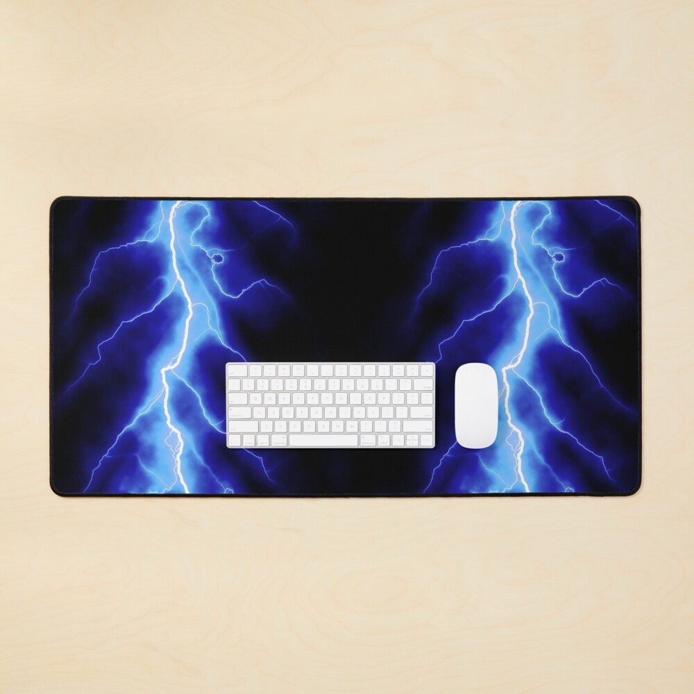 "Blue Lightning" Sticker for Sale by Sybille-Yates | Redbubble