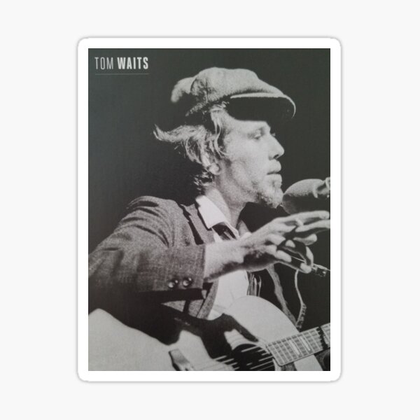 "Tom Waits" Sticker for Sale by fsislerwagar | Redbubble