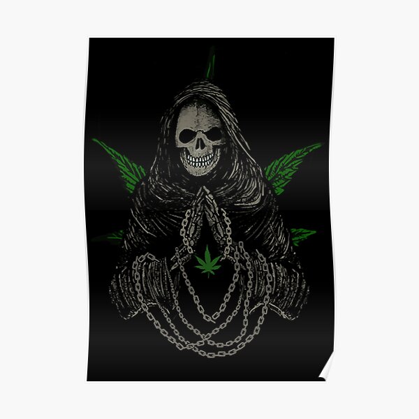 "Weed God " Poster by Galipeau2000 | Redbubble