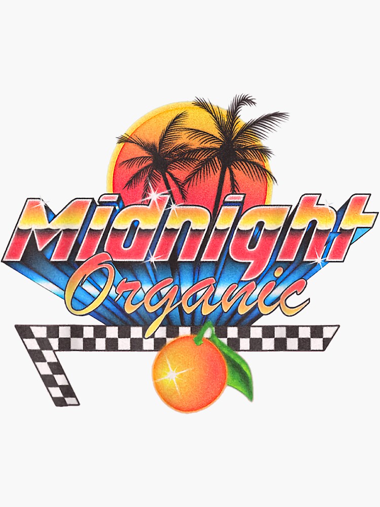 "Midnight-organic-3d-type-short-larry-june-T-Shirt" Sticker for Sale by ...