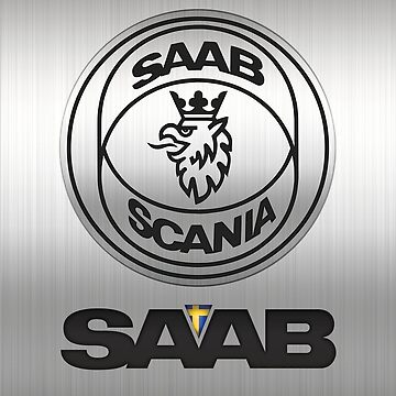 "Saab Product Logo Swedish Automotive" Art Print for Sale by ...