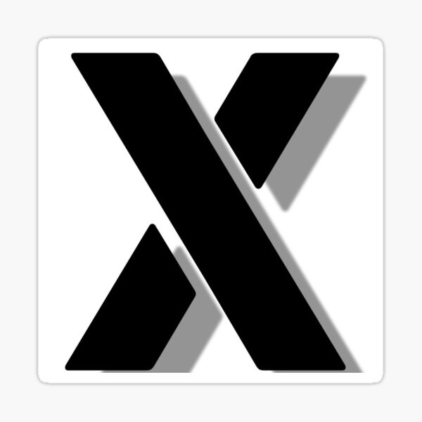 "Fanart design X logo" Sticker by AnkitNagar | Redbubble