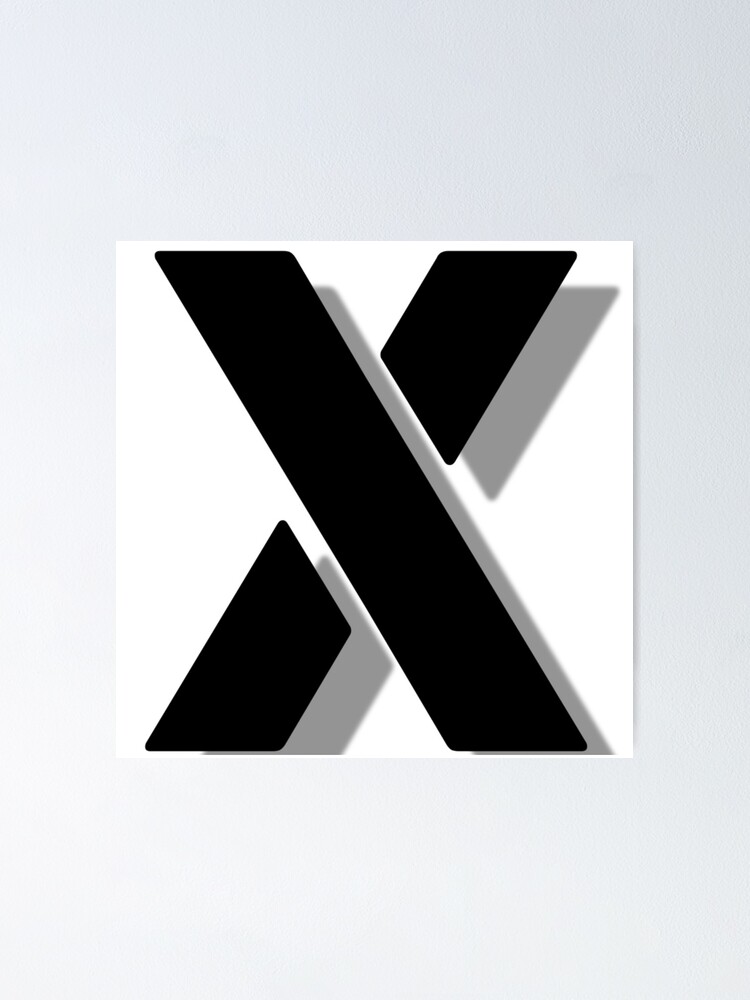 "Fanart design X logo" Poster for Sale by AnkitNagar | Redbubble