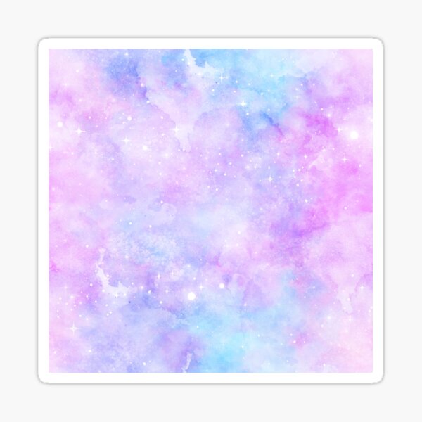 "Universe, Painted Galaxy Pastel Color Light Pink" Sticker for Sale by ...
