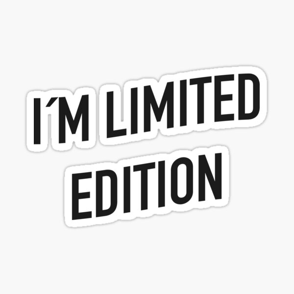 "Limited Edition Design, modern and minimalist" Sticker by MediaBrands ...