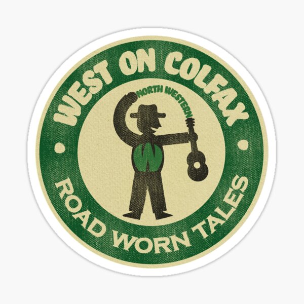 "West on Colfax beer mat" Sticker for Sale by ScottCarey | Redbubble