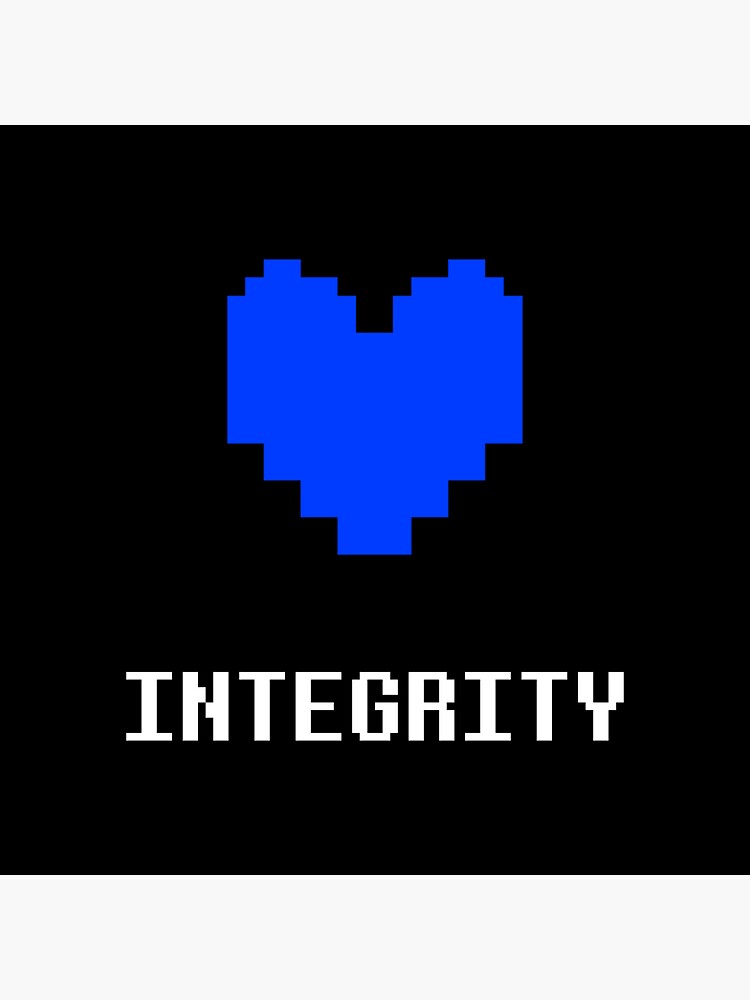 "Integrity (Undertale)" Sticker for Sale by krimzen | Redbubble