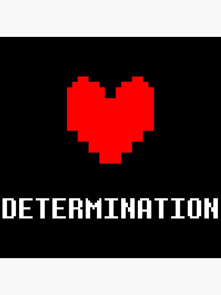 "Determination (Undertale)" Sticker for Sale by krimzen | Redbubble