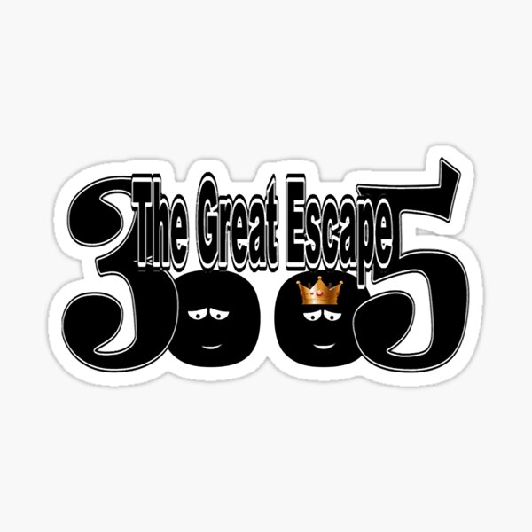 "Design The Great Escape Logo" Sticker for Sale by JeremiahSamTee ...