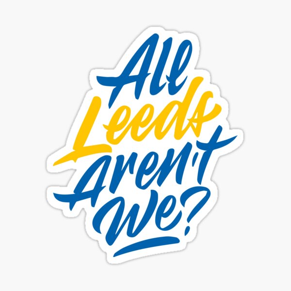 "LEEDS UNITED" Sticker for Sale by xavi38601 | Redbubble