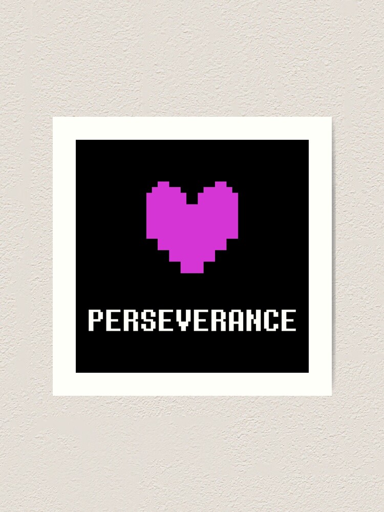 "Perseverance (Undertale)" Art Print by krimzen | Redbubble