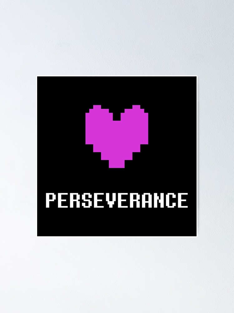 Póster «Perseverancia (Undertale)» de krimzen | Redbubble