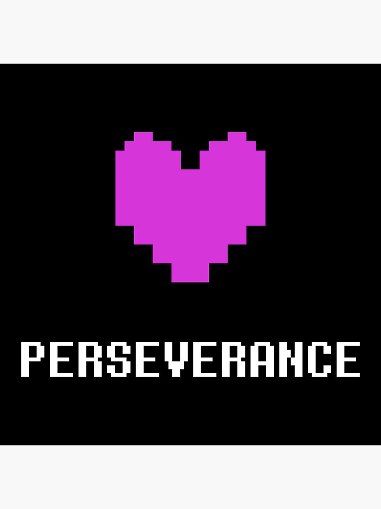 "Perseverance (Undertale)" Sticker for Sale by krimzen | Redbubble