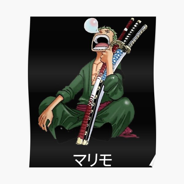 "Marimo Roronoa Zoro Classic ." Poster for Sale by AllanGould1 | Redbubble