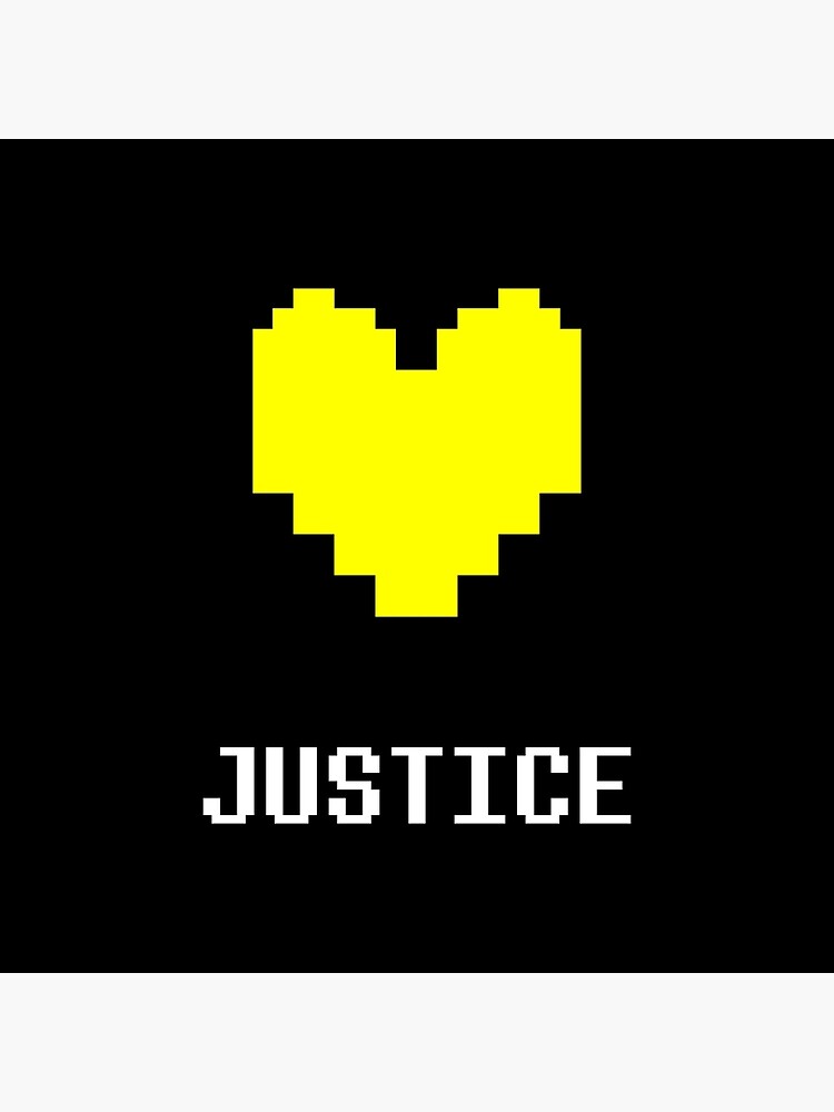 "Justice (Undertale)" Poster for Sale by krimzen | Redbubble