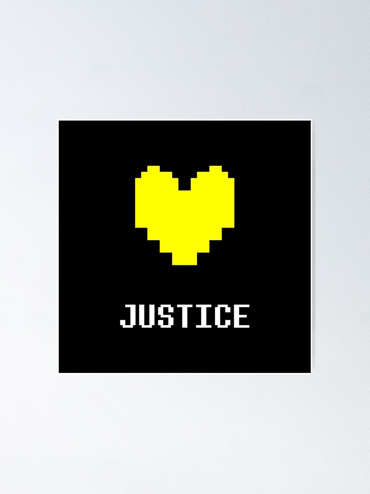 "Justice (Undertale)" Poster for Sale by krimzen | Redbubble