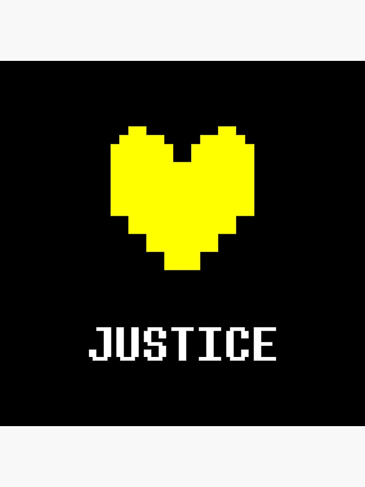 "Justice (Undertale)" Sticker for Sale by krimzen | Redbubble
