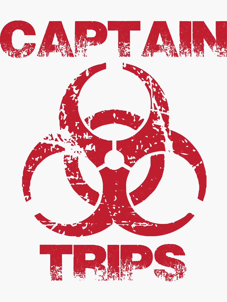 "Captain trips " Sticker by ahsatter | Redbubble