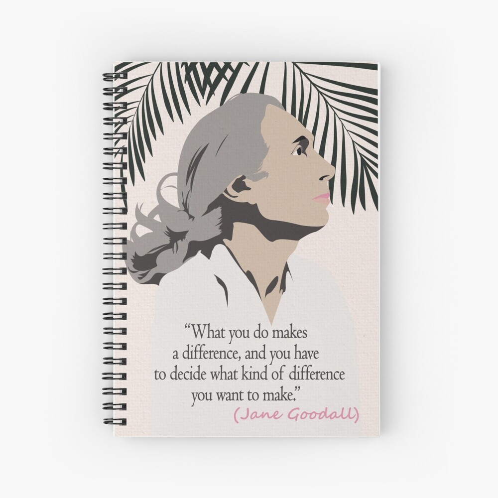 "Jane Goodall Quote Poster Art Print female scientist, science poster ...