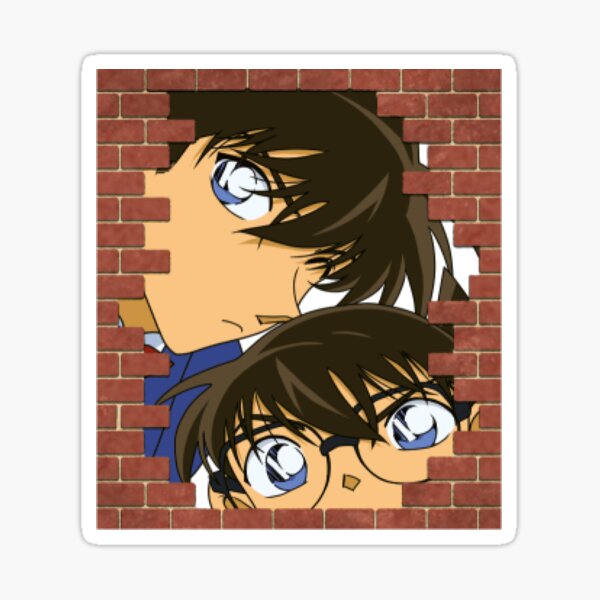 "Meitantei Conan Môri Ran - Shinichi kudo Sticker" Sticker for Sale by ...