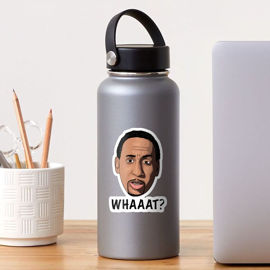 "Stephen A. Smith Whaaat?" Sticker for Sale by Kamdesign5 | Redbubble