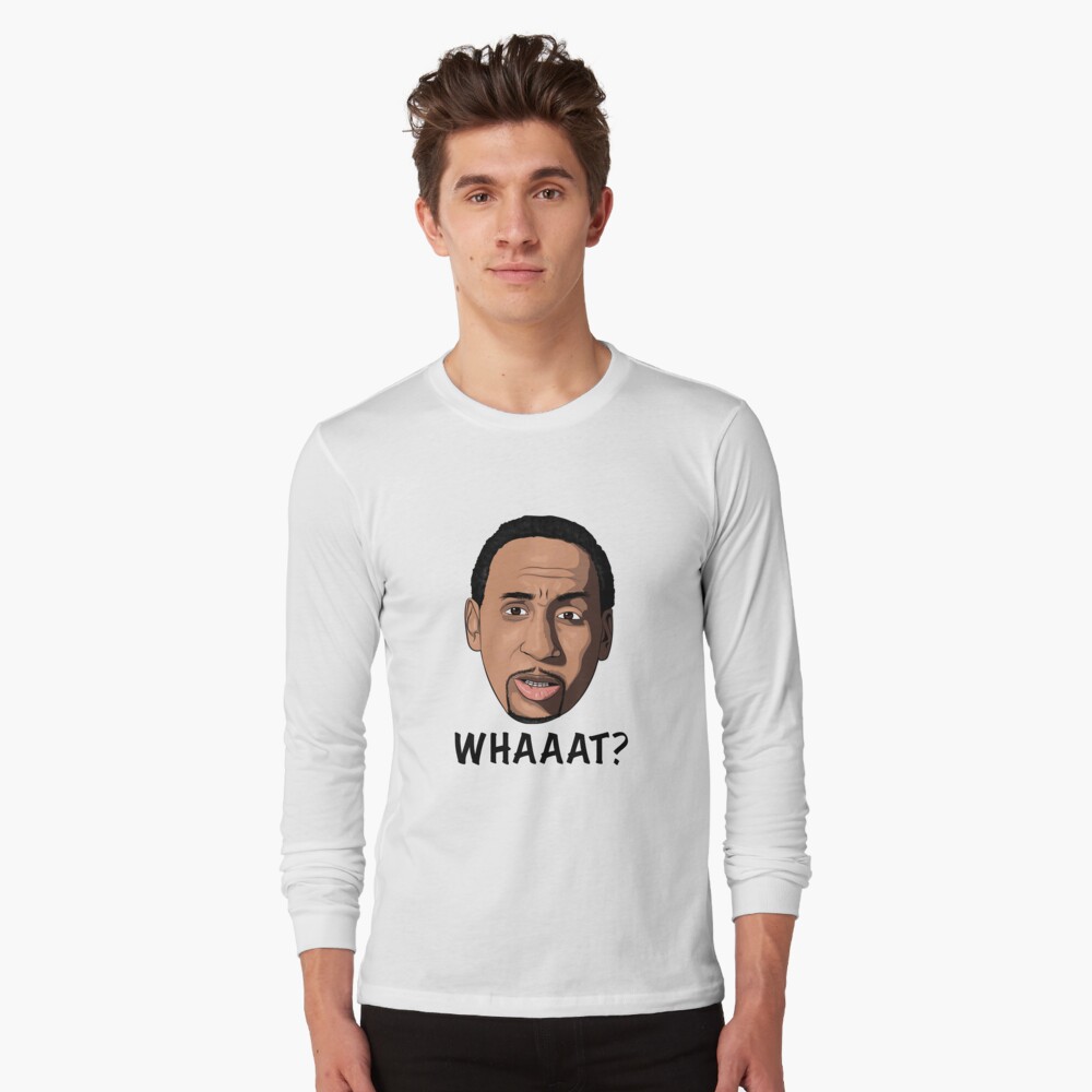 "Stephen A. Smith Whaaat?" Sticker by Kamdesign5 | Redbubble