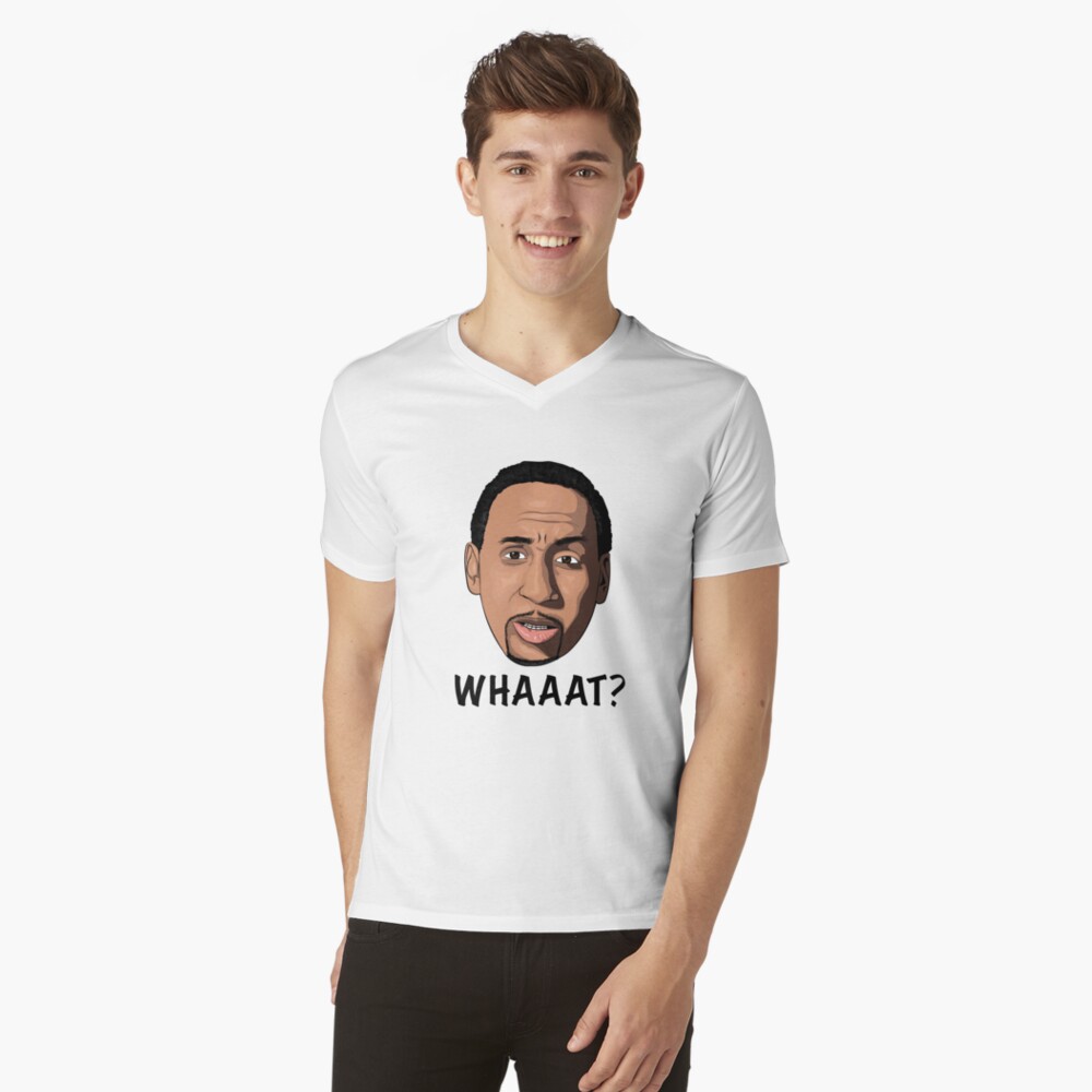 "Stephen A. Smith Whaaat?" Sticker by Kamdesign5 | Redbubble