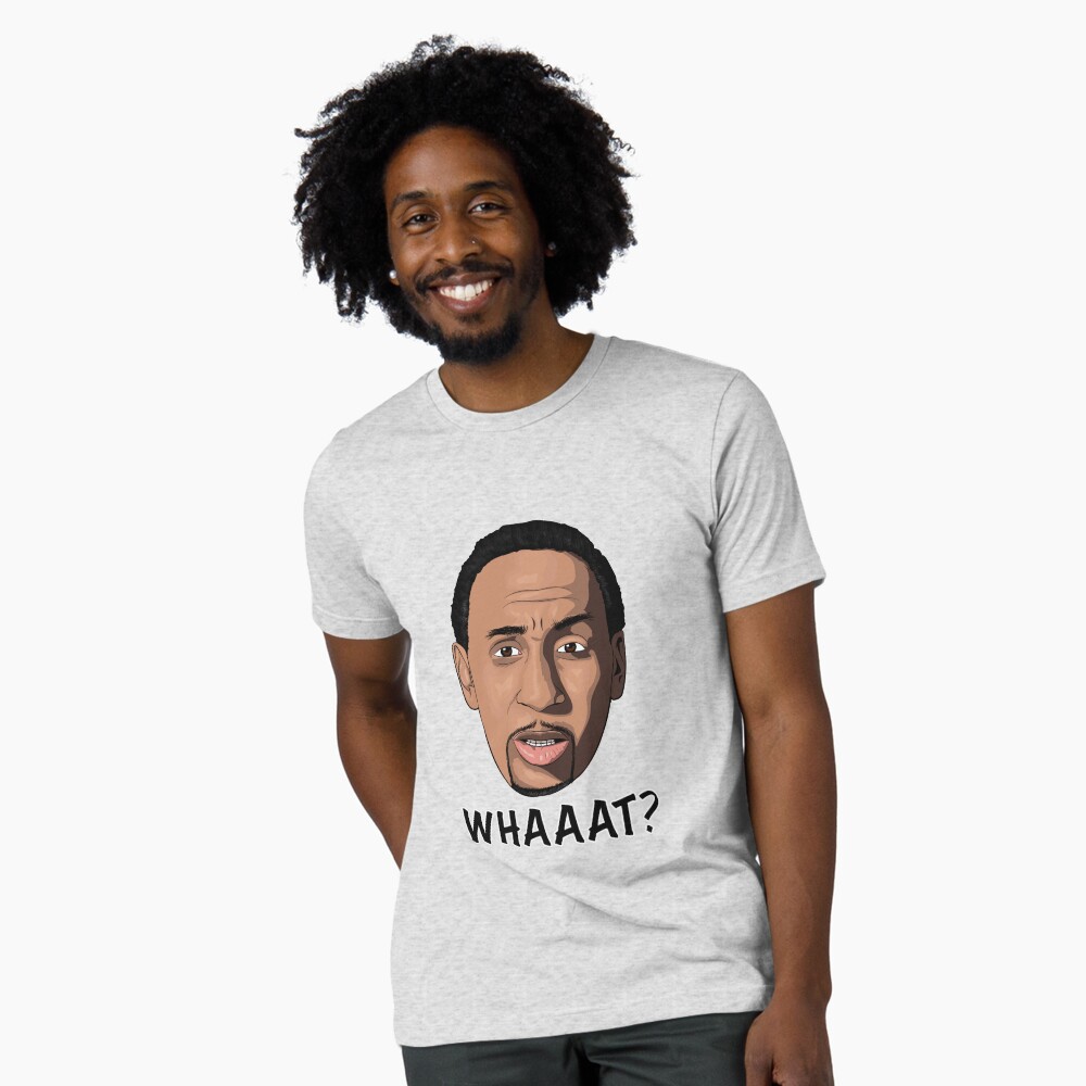"Stephen A. Smith Whaaat?" Sticker by Kamdesign5 | Redbubble
