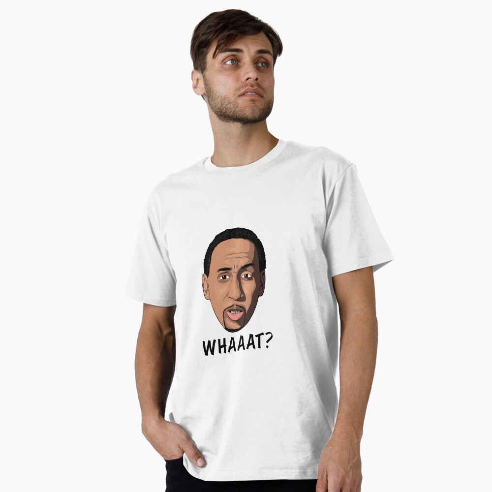 "Stephen A. Smith Whaaat?" Sticker by Kamdesign5 | Redbubble