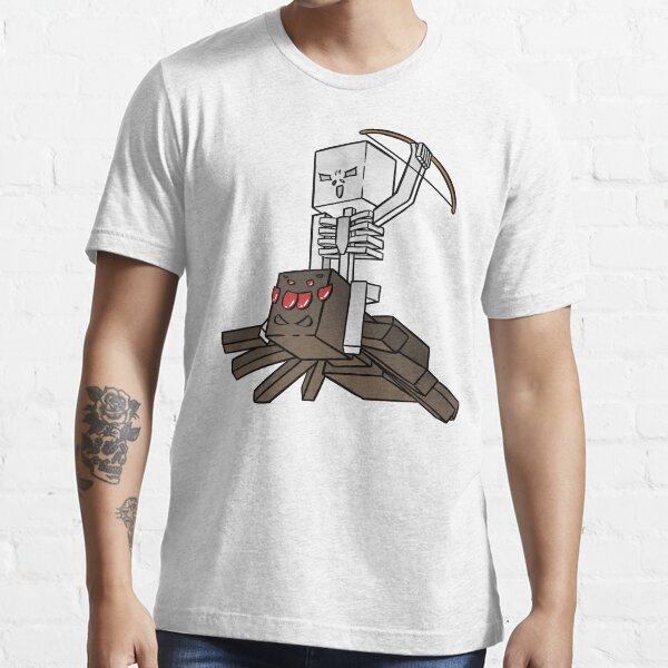 "Minecraft Spider Jockey" T-shirt for Sale by YanaiTheFIRST | Redbubble ...