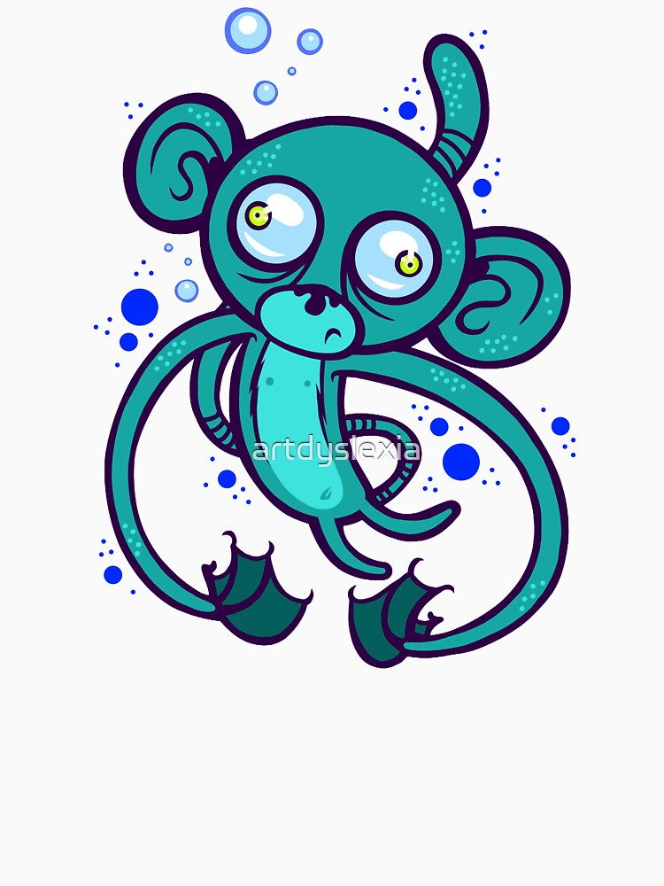 "Sea Monkey" T-shirt for Sale by artdyslexia | Redbubble | sea monkey t ...