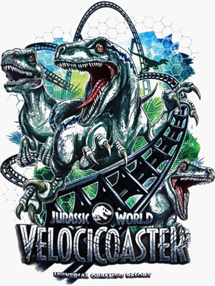 "VelociCoaster Universal Orlando Resort" Sticker for Sale by ...