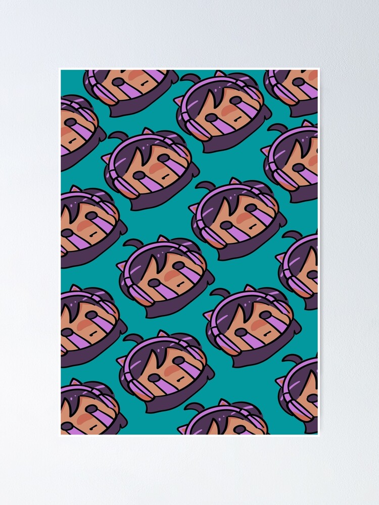 "gamer girl sad emote " Poster for Sale by exr378 | Redbubble