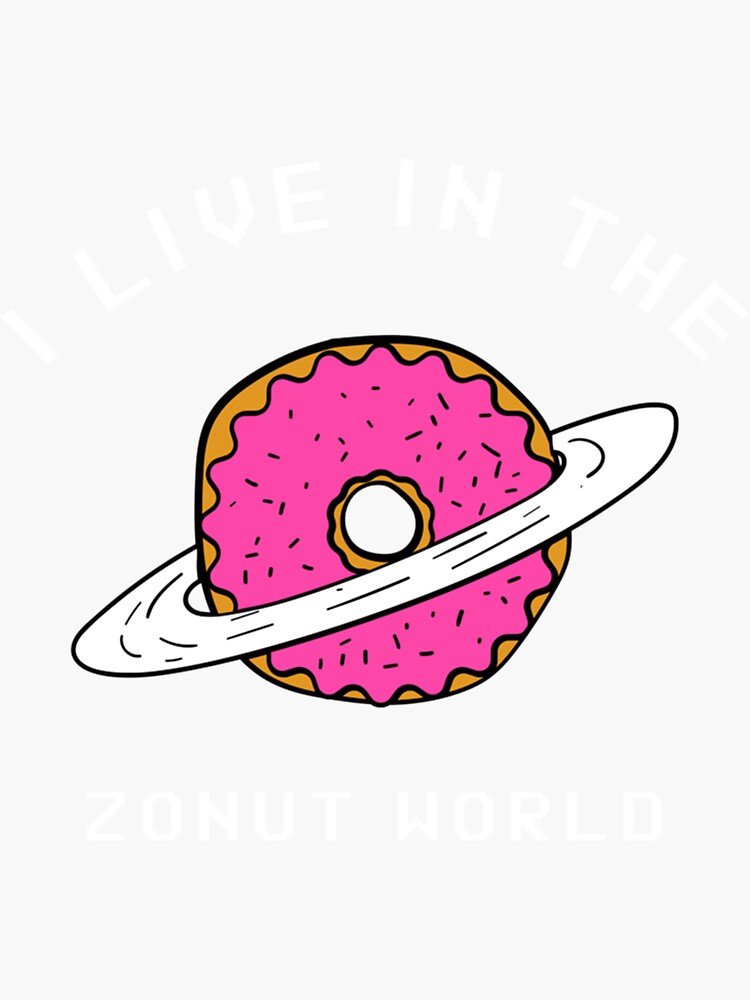 "Zoe Laverne - I Live in The Zonut World" Sticker for Sale by ...