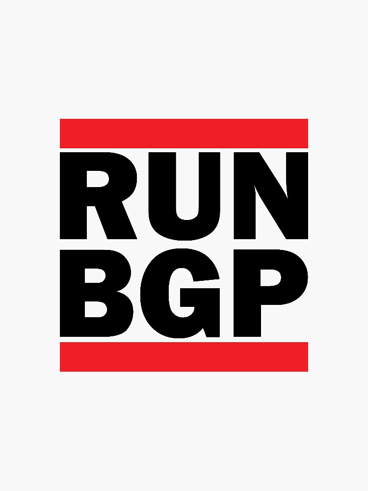 "Run BGP" Sticker for Sale by jamieparks85 | Redbubble