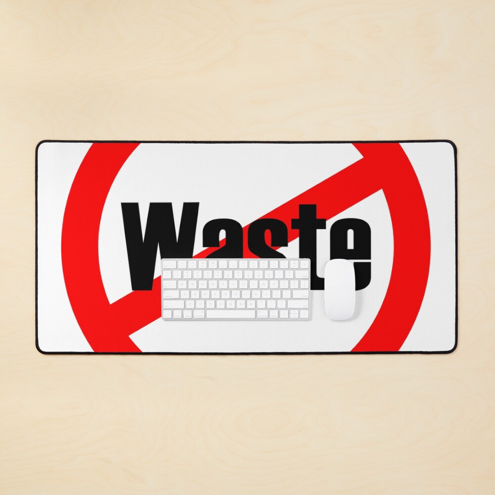 "Stop waste sign" Poster for Sale by Anteia | Redbubble