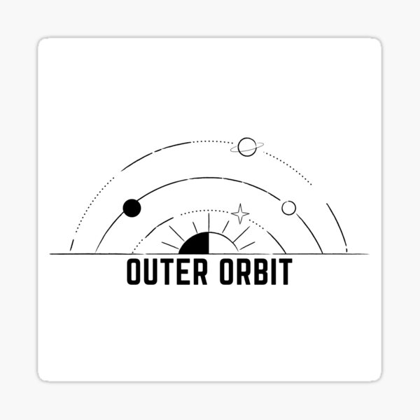 "Solar System Outer Orbit" Sticker for Sale by OuterOrbit | Redbubble